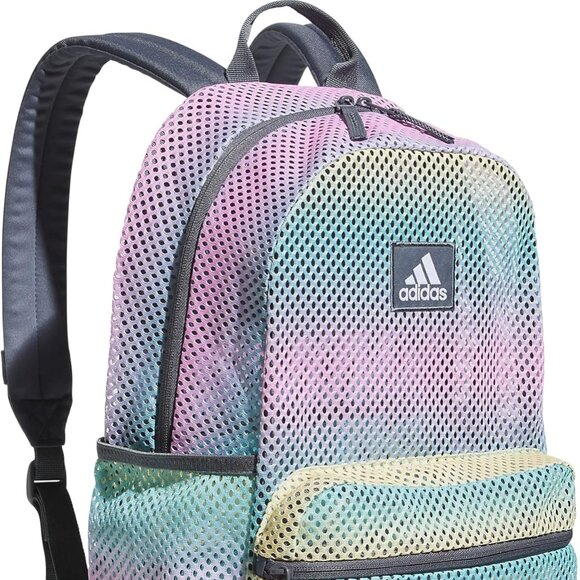 adidas | Bags | Adidas Hermosa Ii Mesh Aqua Pink Volt 2 Backpack | Poshmark